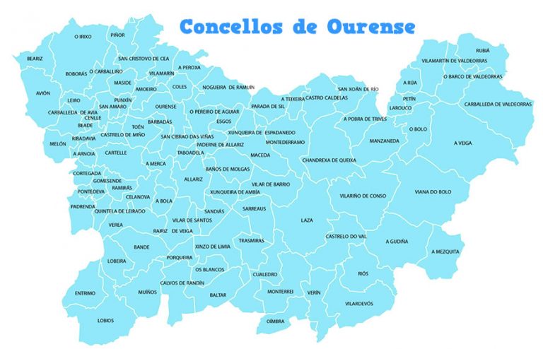 Comarcas de la provincia de Ourense
