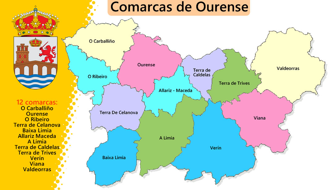 Comarcas de la provincia de Ourense