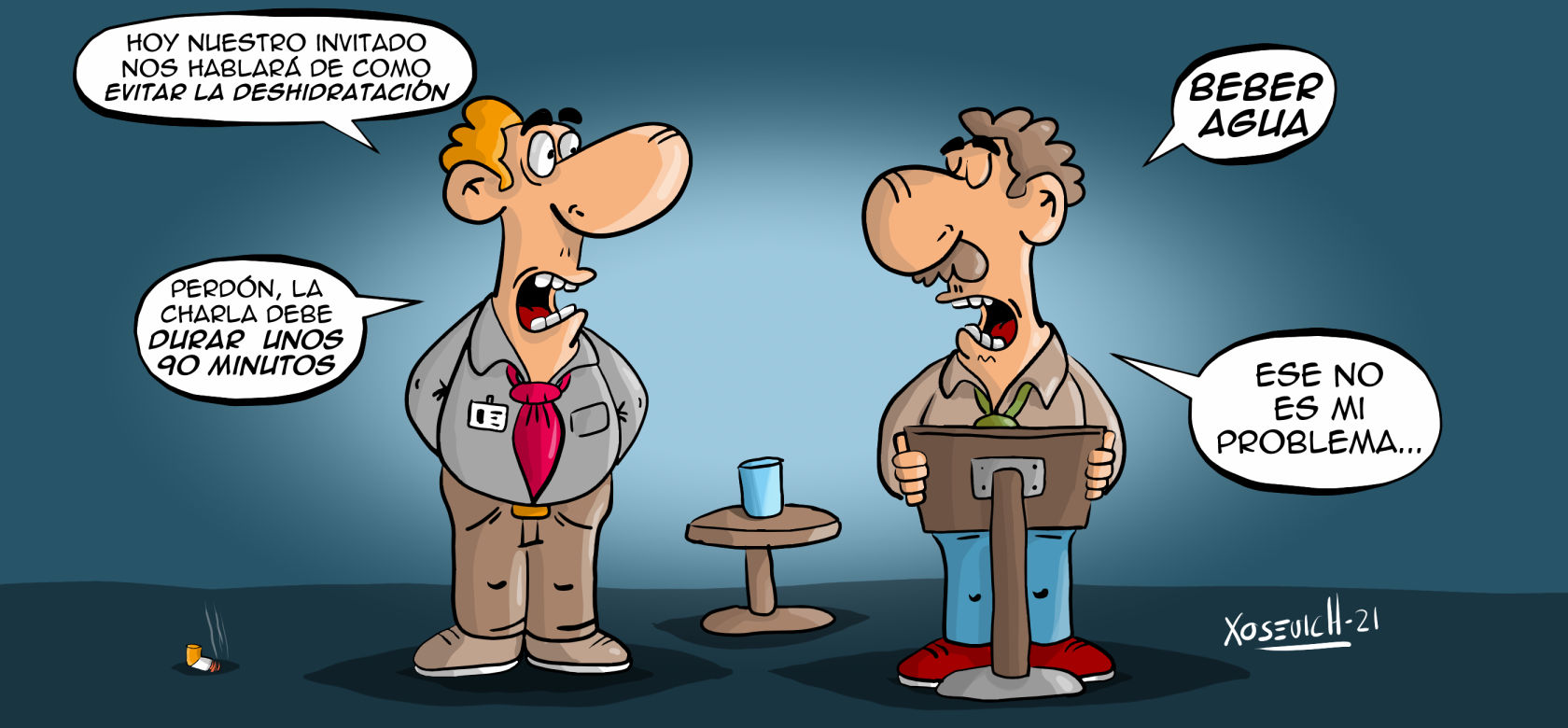 Conferencia para prevenir la deshidratación