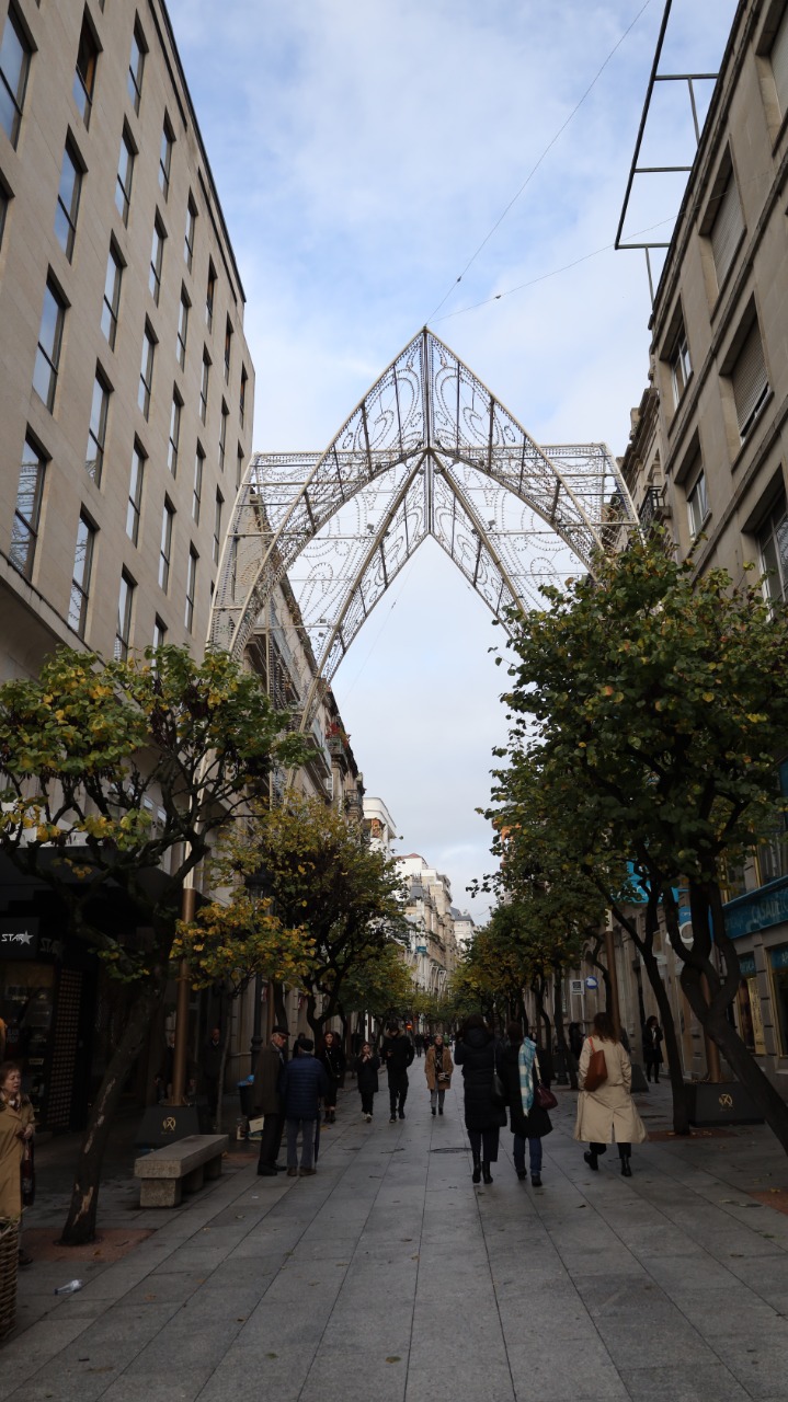 El primer Pórtico de la calle del Paseo ya está instalado para iluminar ...